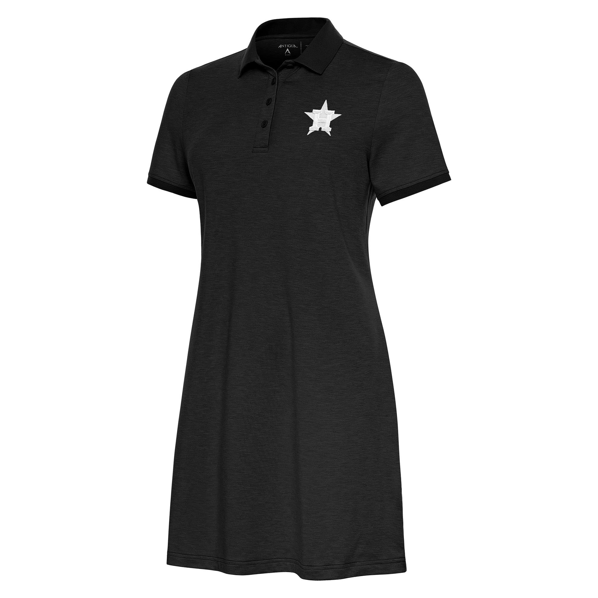 Women's Antigua Black Houston Astros Play Through Polo Dress - Walmart.com