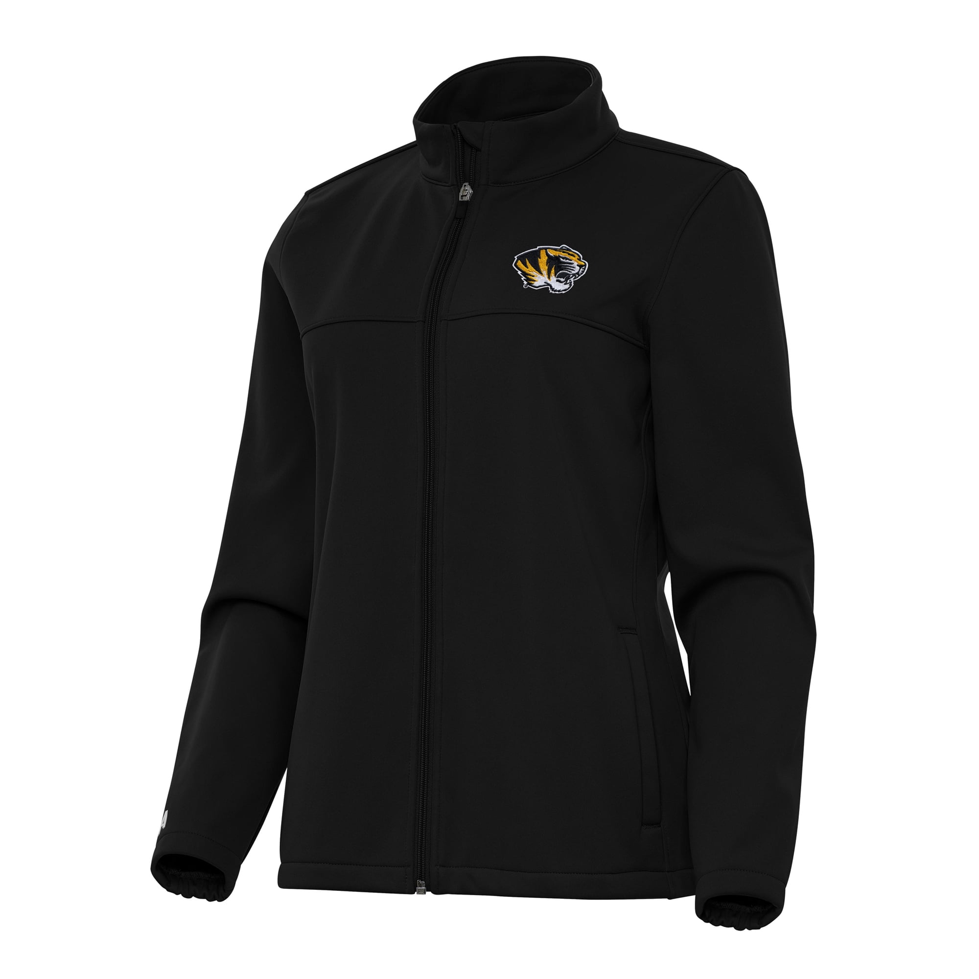 Women's Antigua Black Missouri Tigers Links 2 Golf Full-Zip Jacket ...
