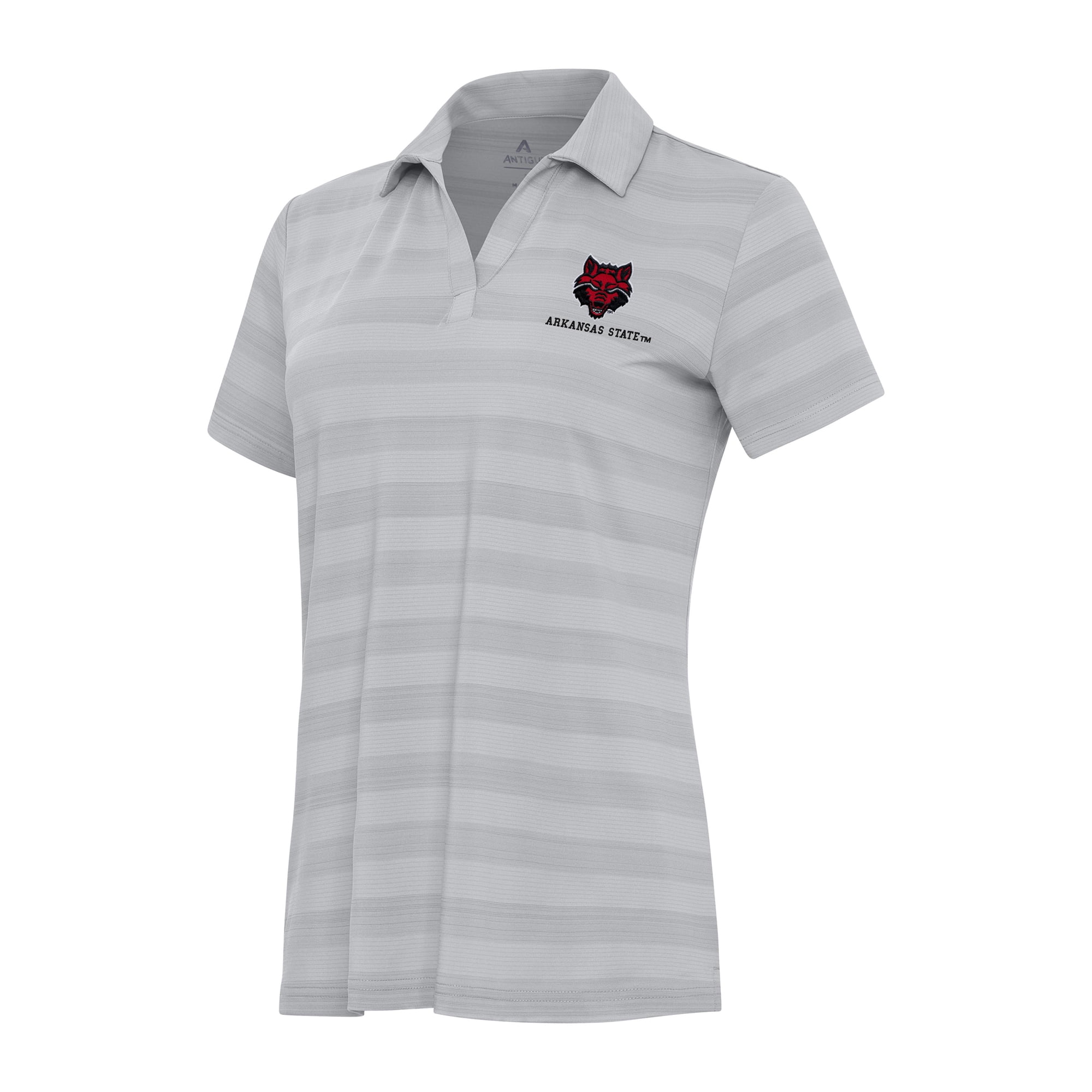 Women's Antigua Gray Arkansas State Red Wolves Tunnel Polo - Walmart.com