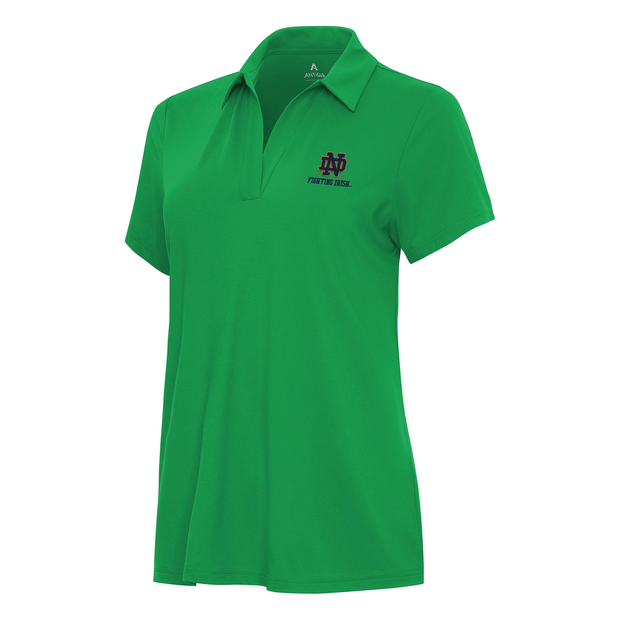 Women's Antigua Green Notre Dame Fighting Irish Logo & Wordmark Era ...