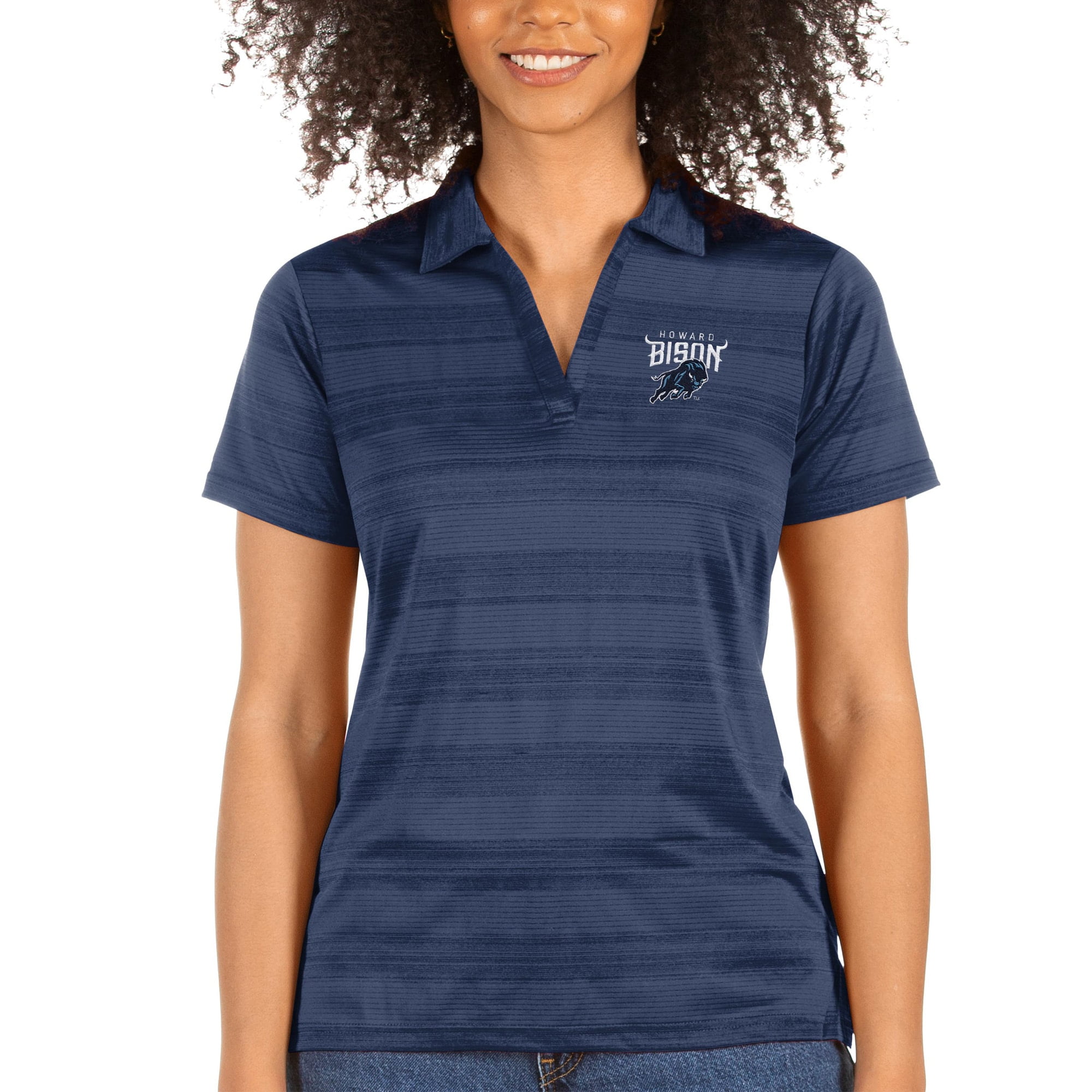 Women's Antigua Navy Howard Bison Compass Polo - Walmart.com