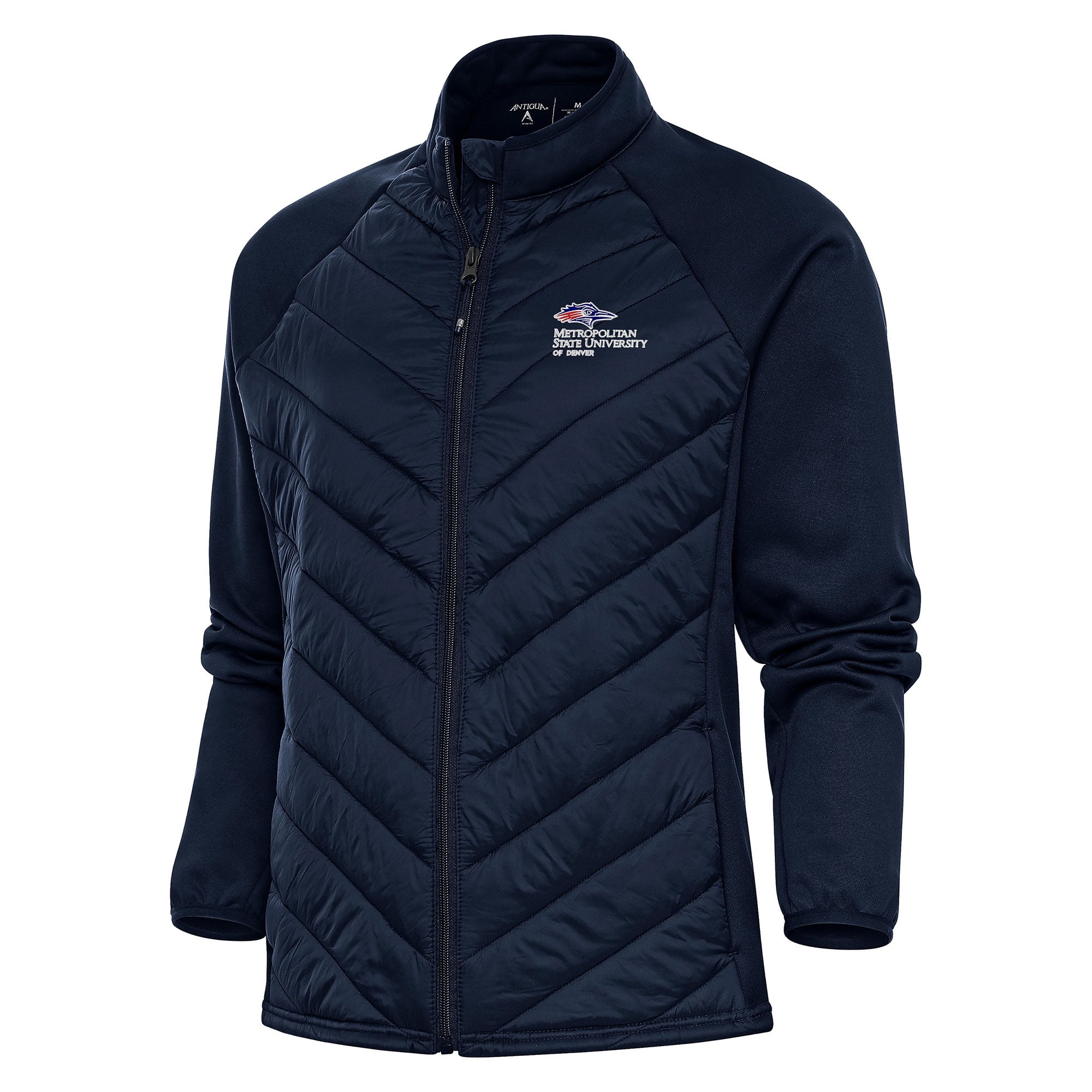 Women's Antigua Navy MSU Denver Roadrunners Altitude Full-Zip Puffer ...