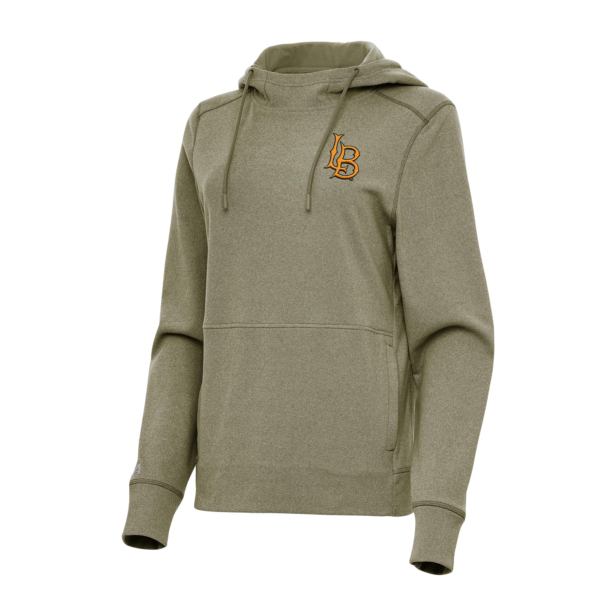 Women's Antigua Olive Cal State Long Beach The Beach Justice Pullover ...