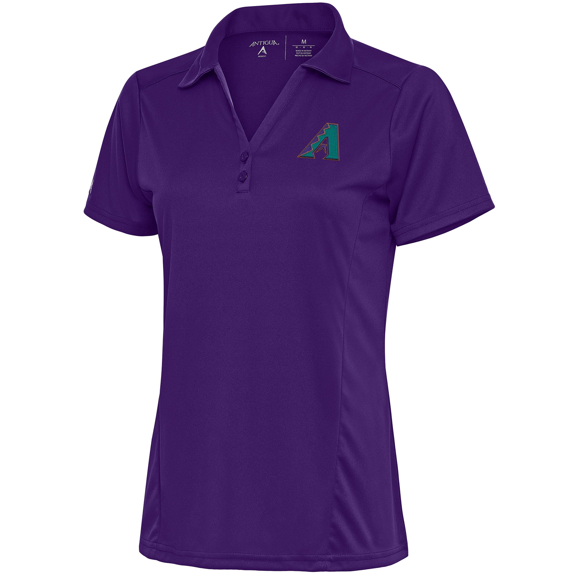 Women's Antigua Purple Arizona Diamondbacks Cooperstown Tribute Polo ...