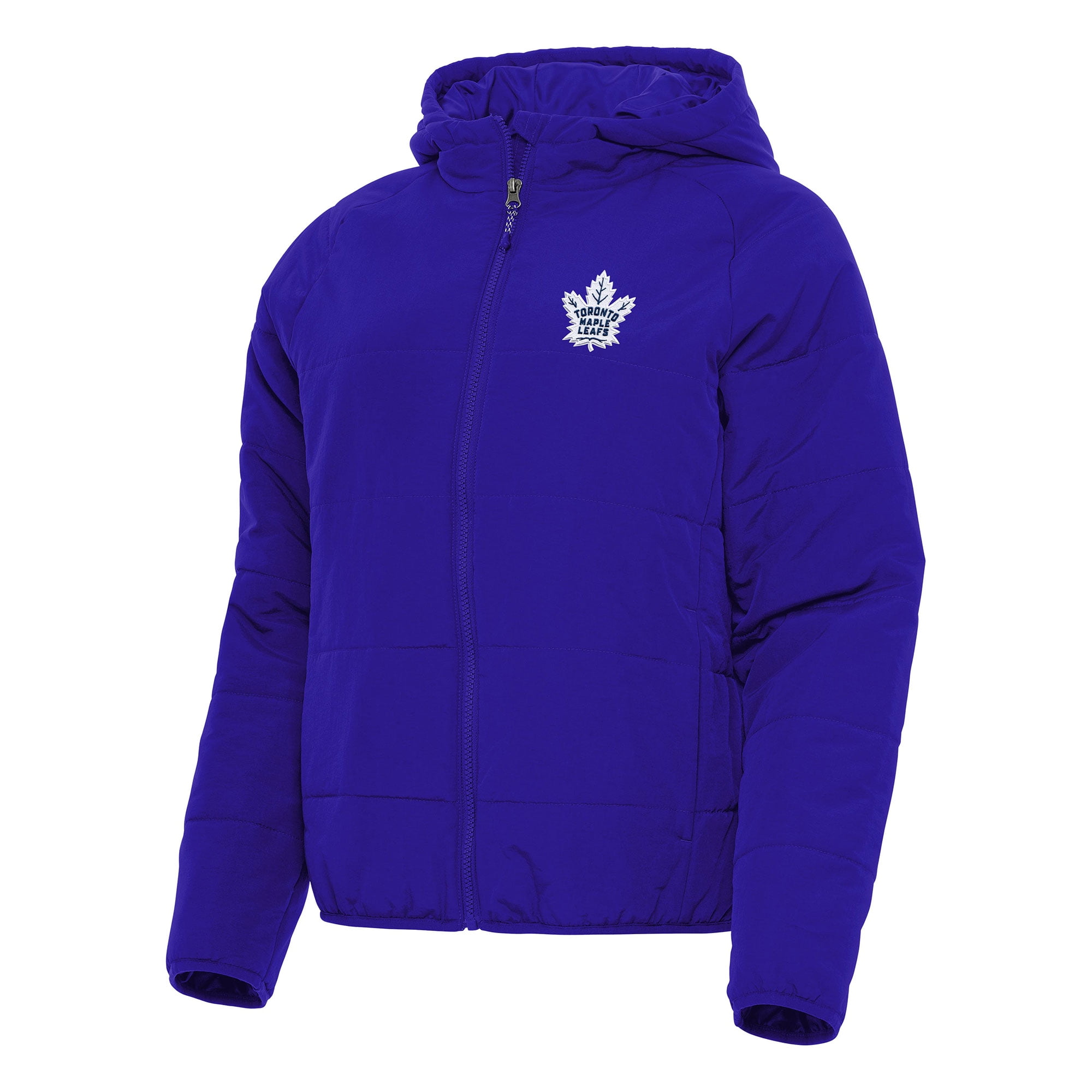 Women's Antigua Royal Toronto Maple Leafs Universe Full-Zip Puffer ...