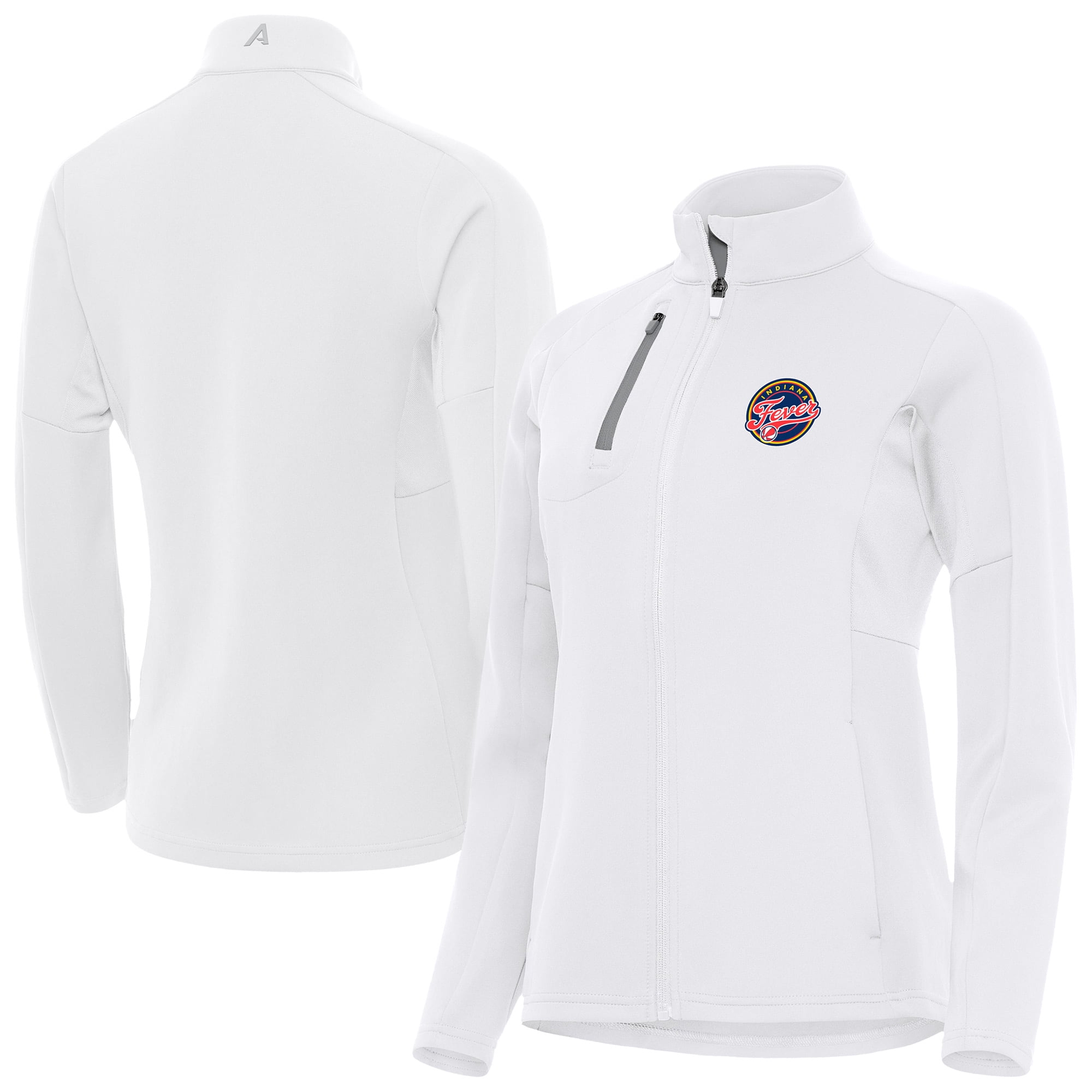Women's Antigua White Indiana Fever Generation Full-Zip Jacket ...