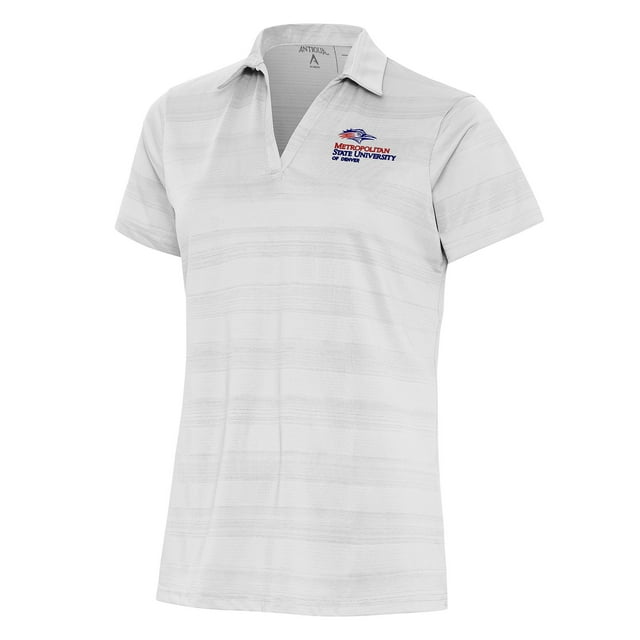 Women's Antigua White MSU Denver Roadrunners Compass Polo - Walmart.com