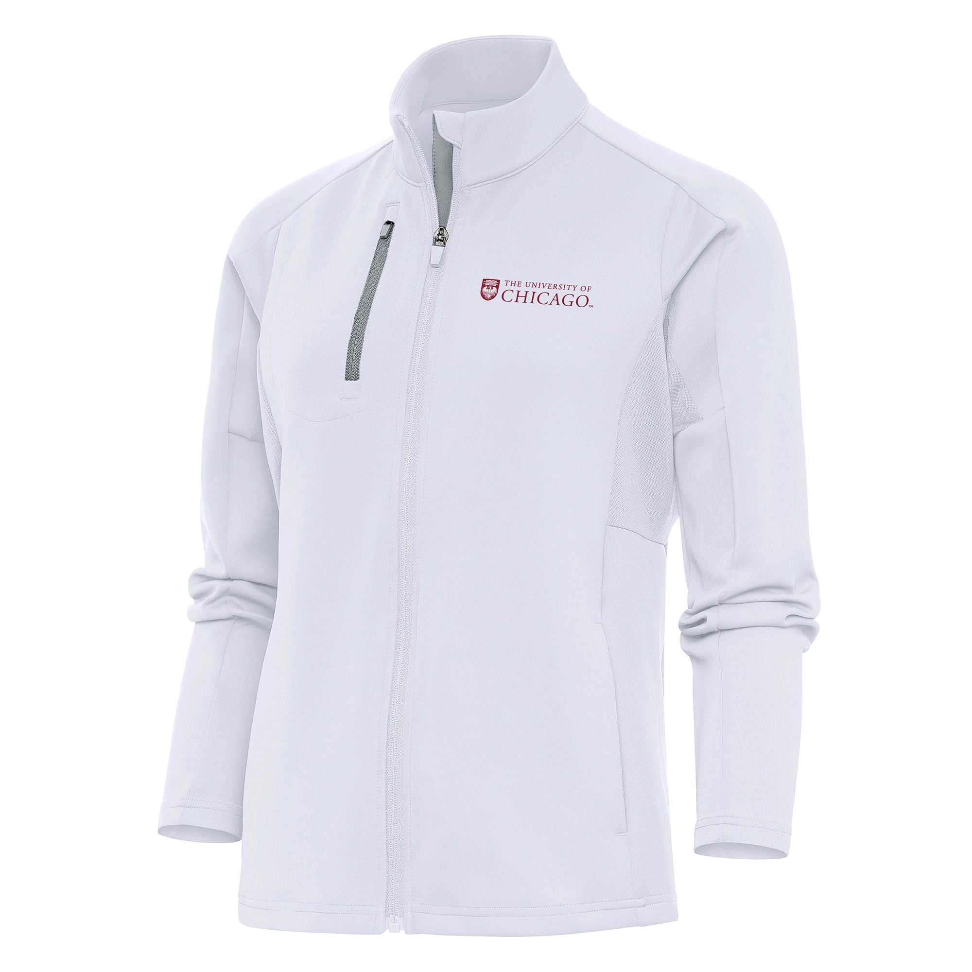 Women's Antigua White UChicago Maroons Generation Full-Zip Jacket ...