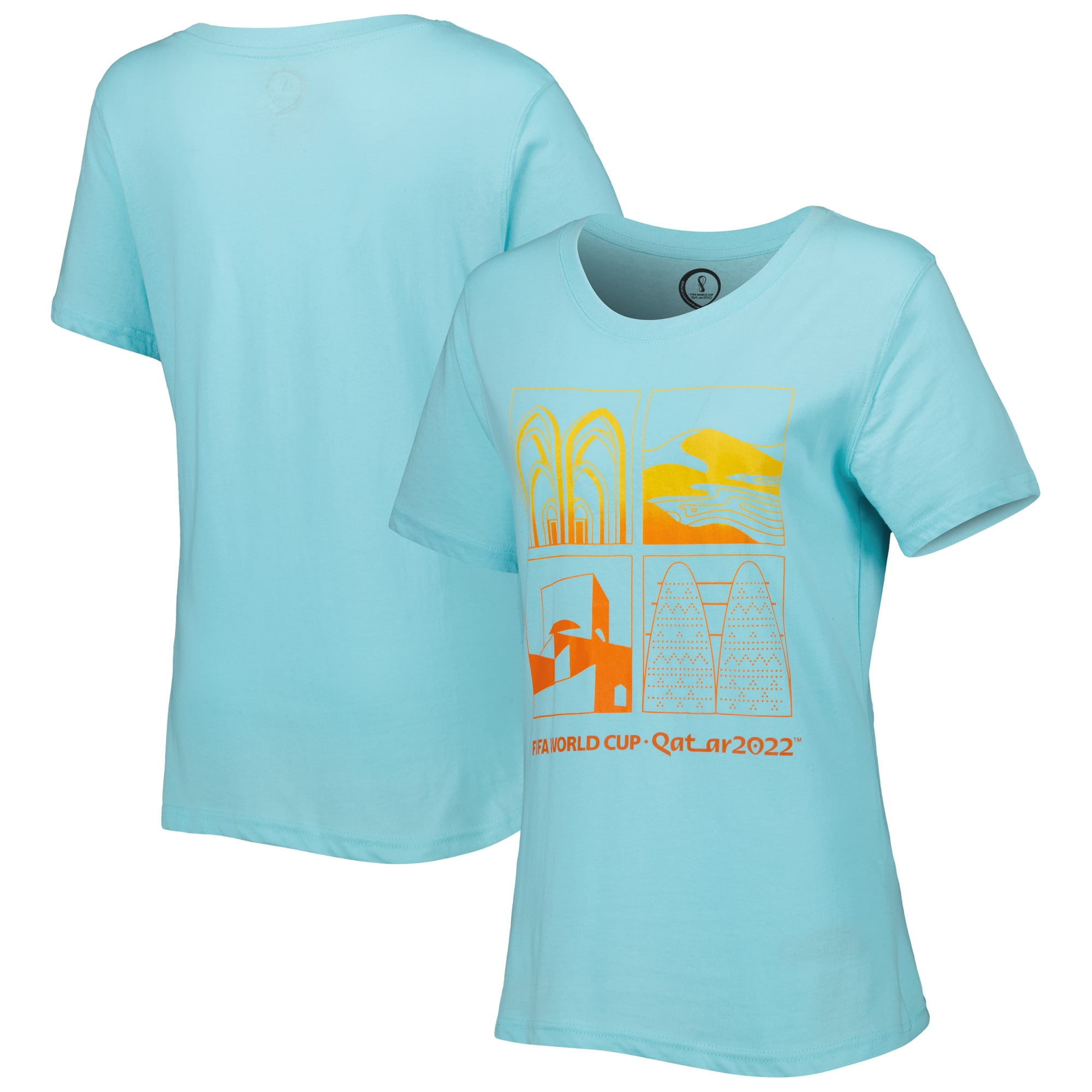 Women's Aqua FIFA World Cup Qatar 2022 Oasis T-Shirt - Walmart.com