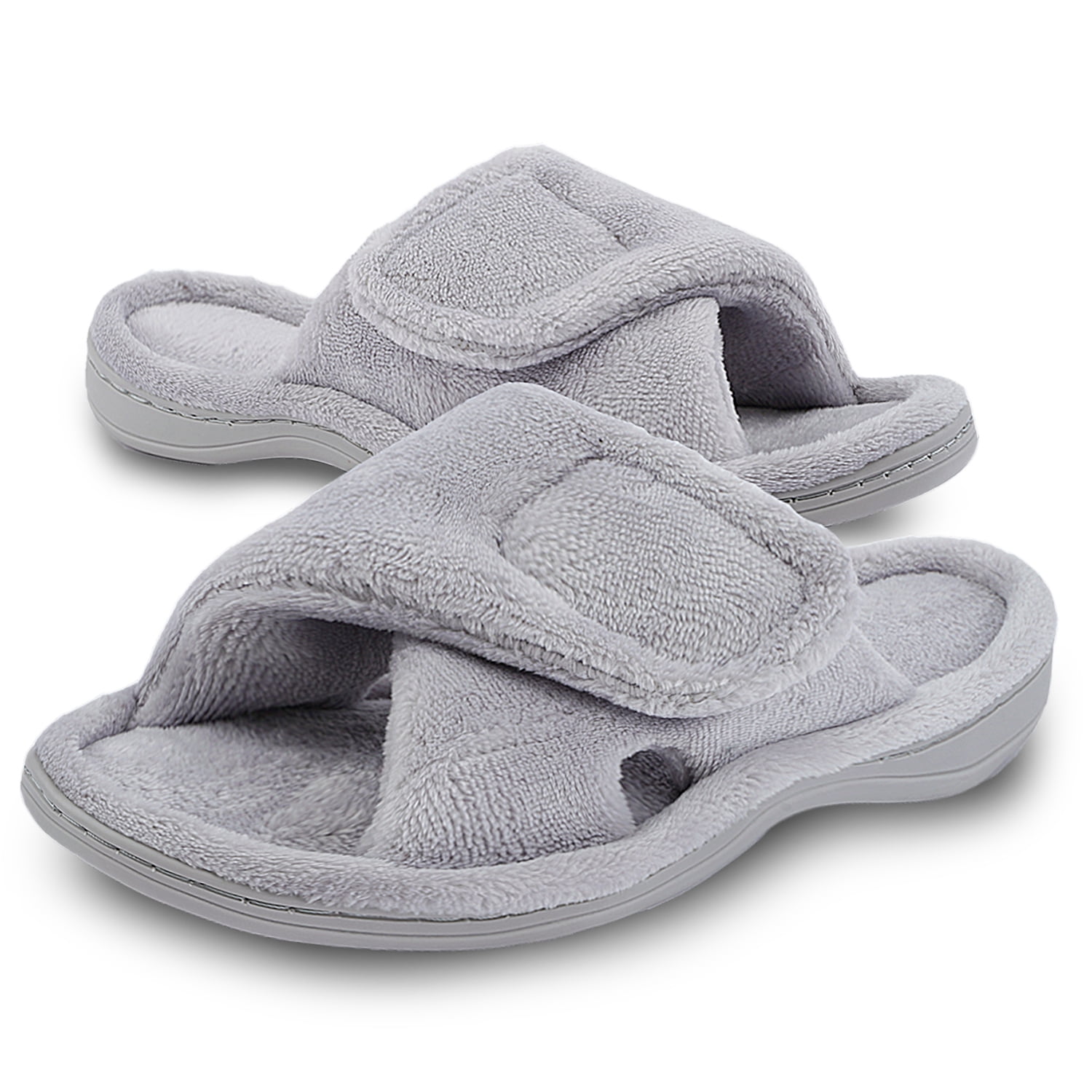 Women's Arch Support Diabetic Slippers Memory Foam House Shoes Orthotic ...