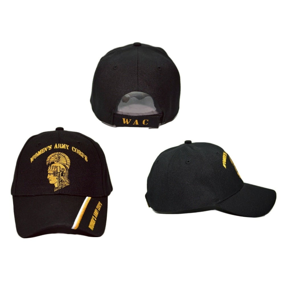 Women's Army Corps U.S. Army Black WAC Embroidered Cap Hat LICENSED ...