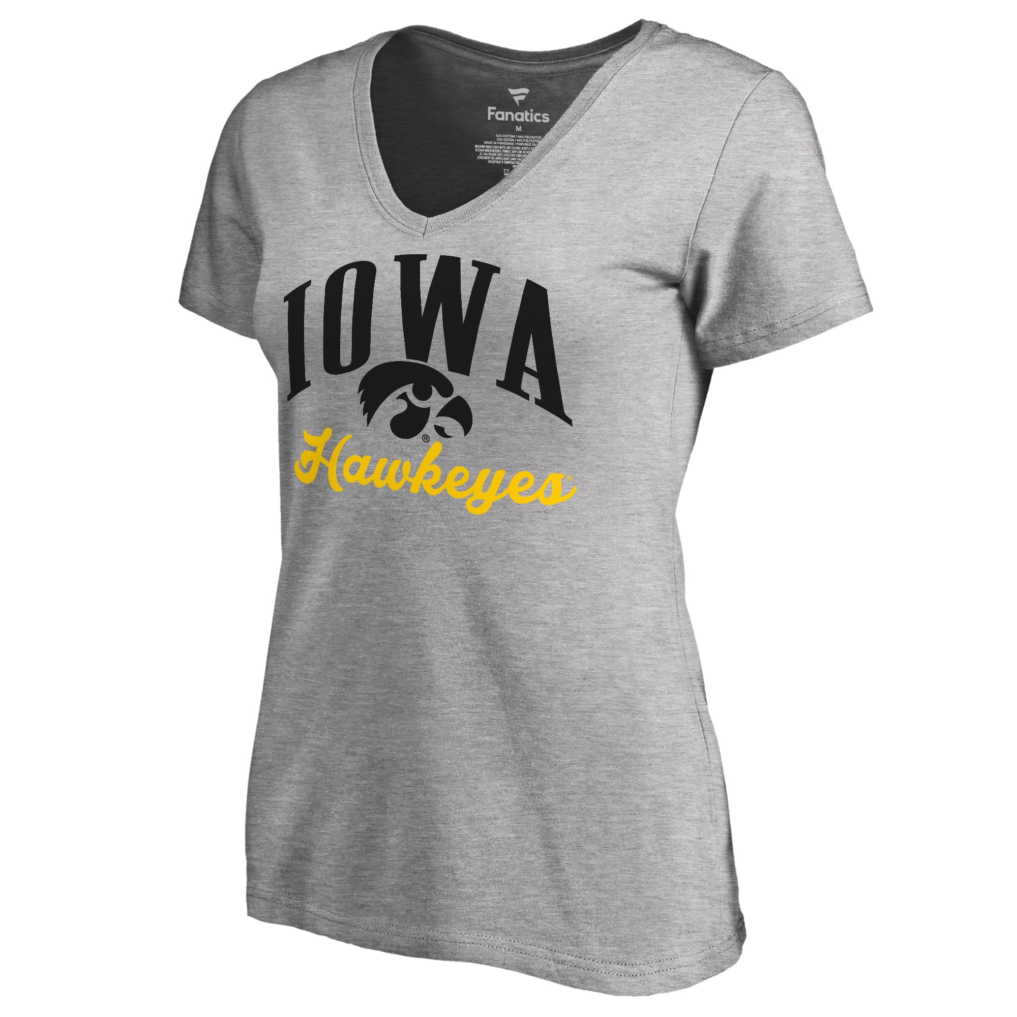 Women's Ash Iowa Hawkeyes Victory Script T-Shirt - Walmart.com