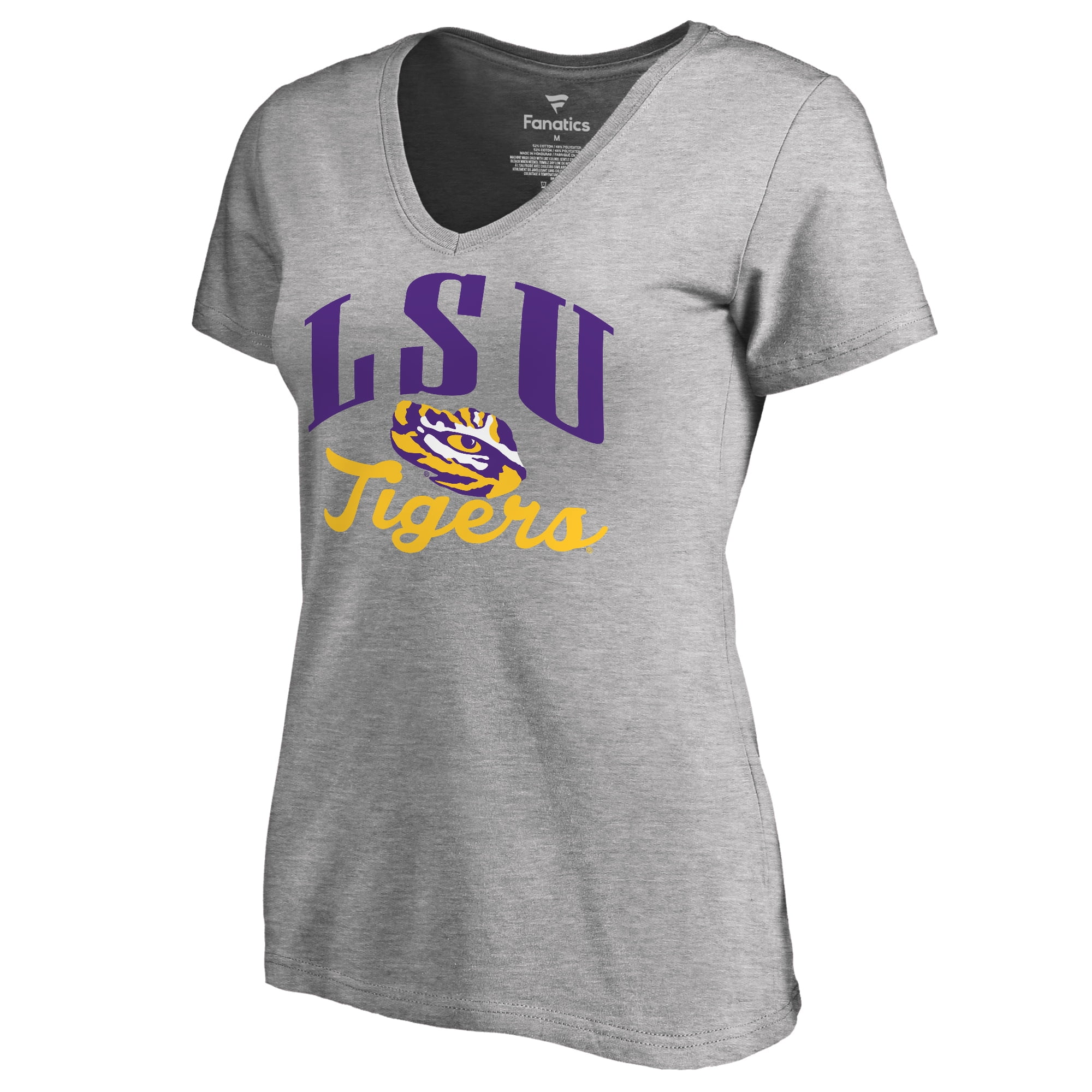 Women's Ash LSU Tigers Victory Script T-Shirt - Walmart.com