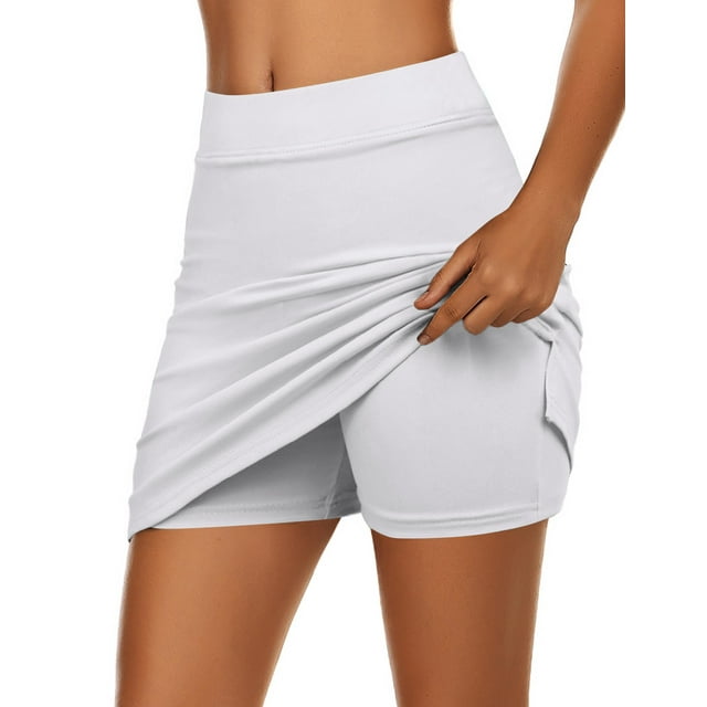 Womens Athletic Golf Skorts Lightweight Skirt Pleated With Pockets For