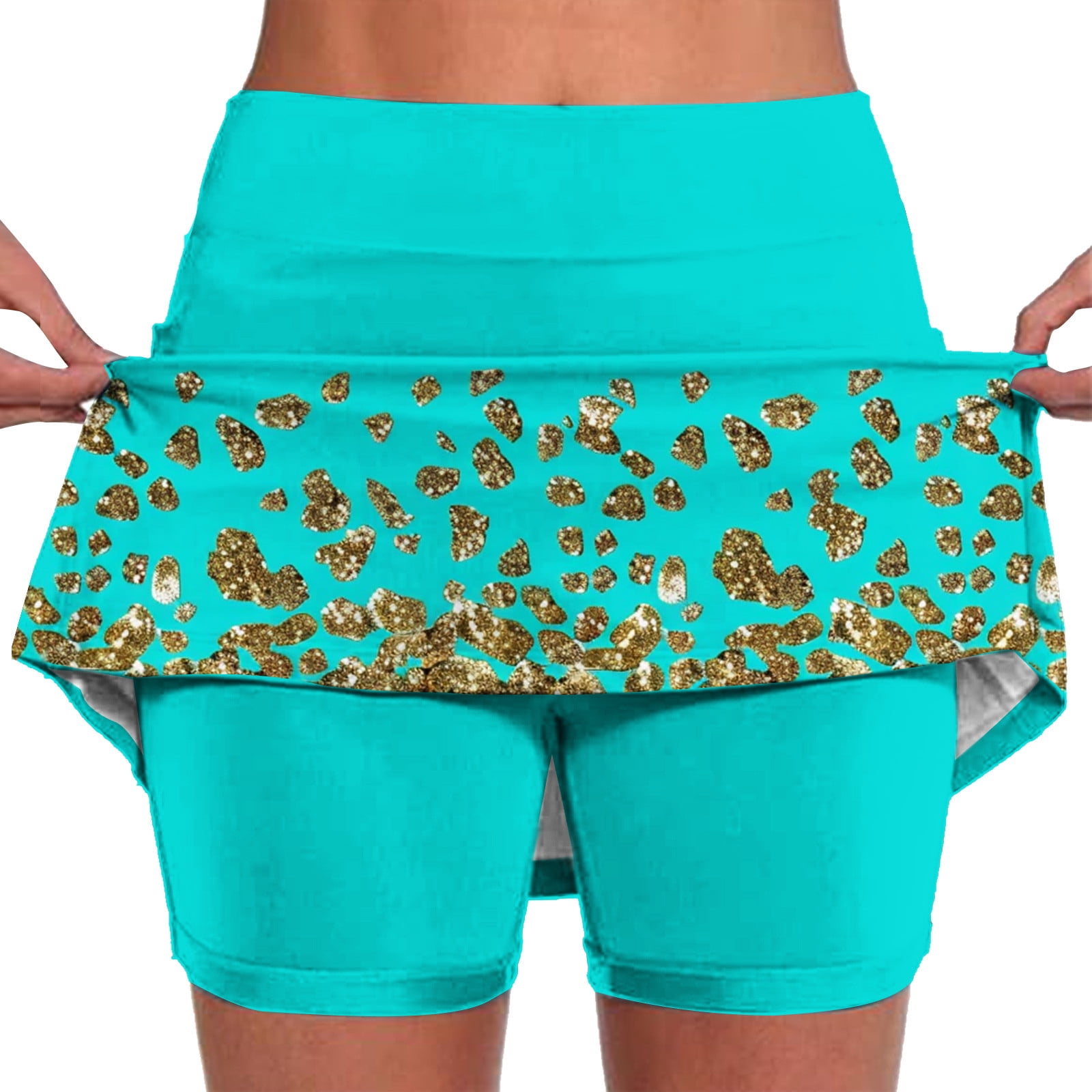 Women's Athletic Tennis Skorts with Pockets Built-in Shorts Golf Active ...