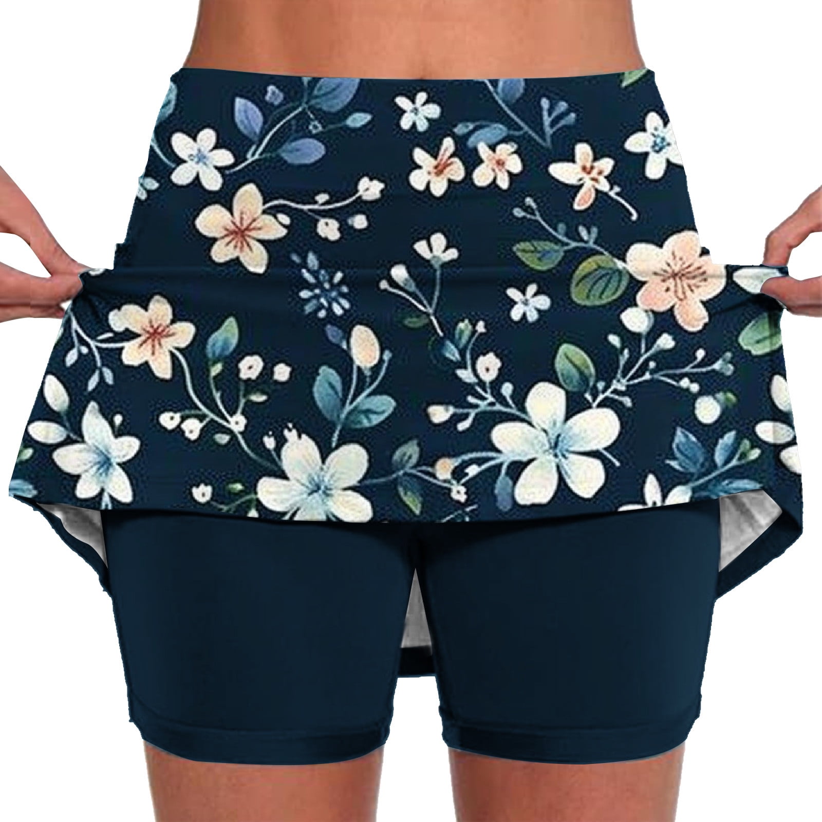 Women's Athletic Tennis Skorts with Pockets Built-in Shorts Golf Active ...