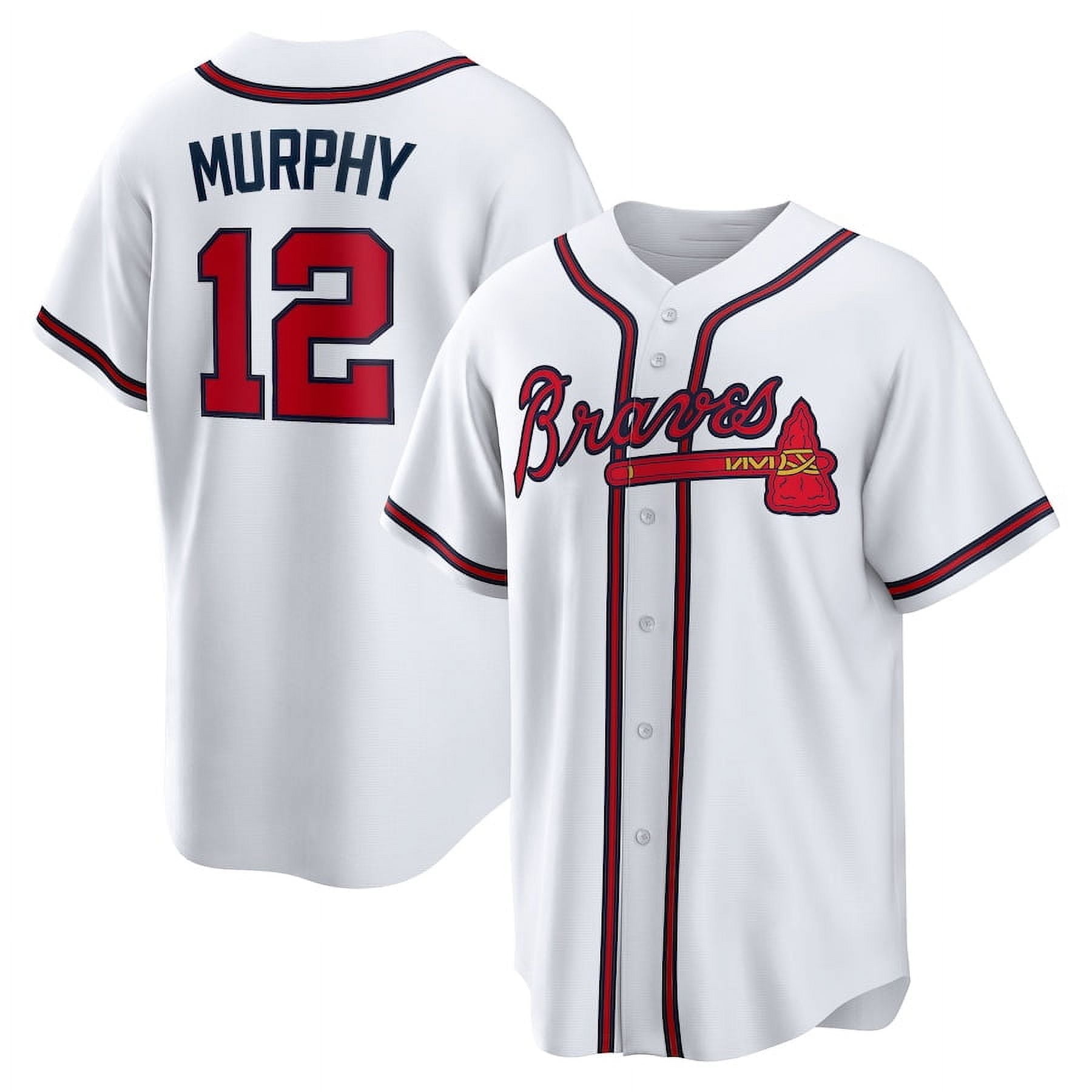 Women's Atlanta Murphy 12 White Replica Stitched Player T-shirts Sports ...