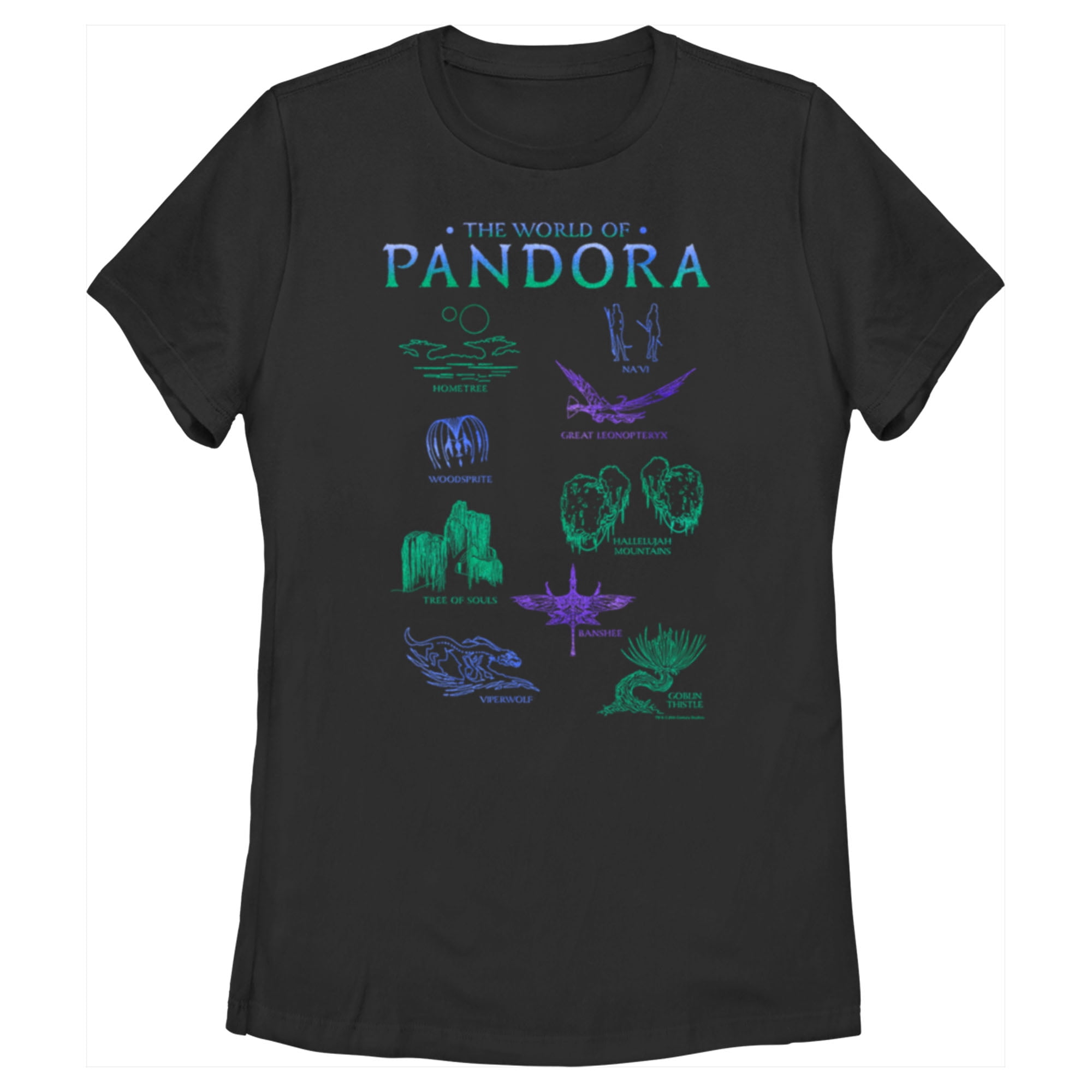 Women's Avatar The World of Pandora Graphic Tee Black Medium - Walmart ...