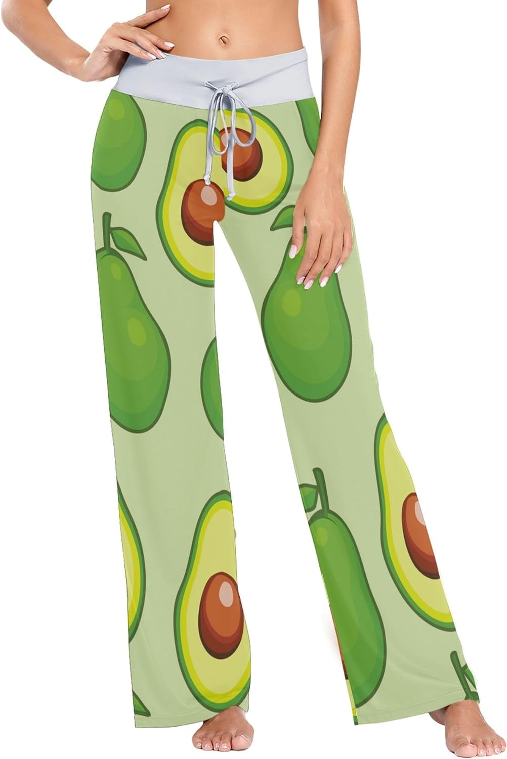 Women's Avocado Fruit Pajama Pants, Casual Pajama Bottoms Drawstring ...