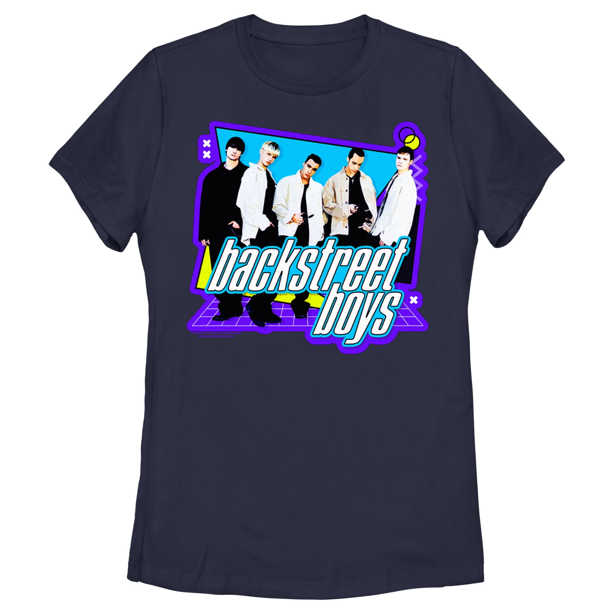 Women's Backstreet Boys Band 90s Pop Grid Graphic T-Shirt - Walmart.com