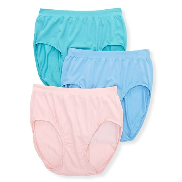 Womens Bali Dfak88 Comfort Revolution Microfiber Brief Panty 3 Pack