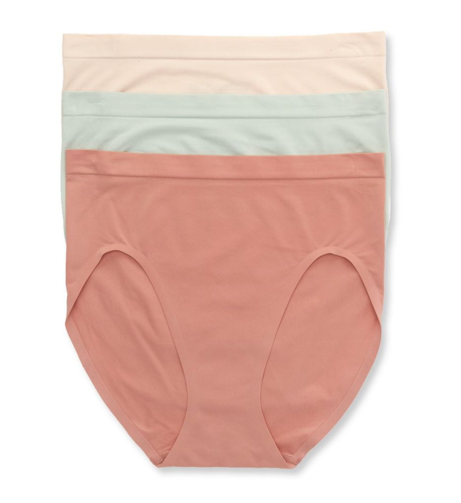 Women's Bali DFESH3 EasyLite Seamless Hi-Cut Panty - 3 Pack (Sandshell ...