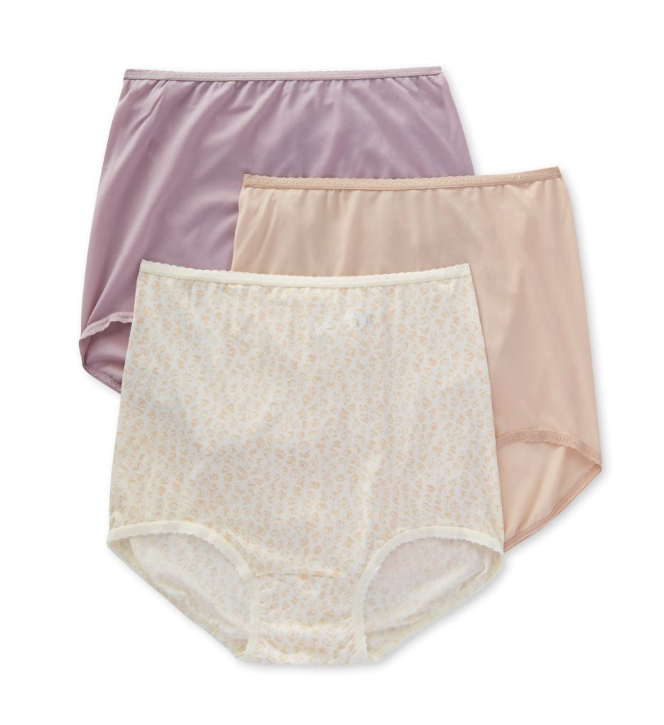 Women's Bali A633 Skimp Skamp Brief Panty - 3 Pack (SteelTaupeLeopard 7 ...