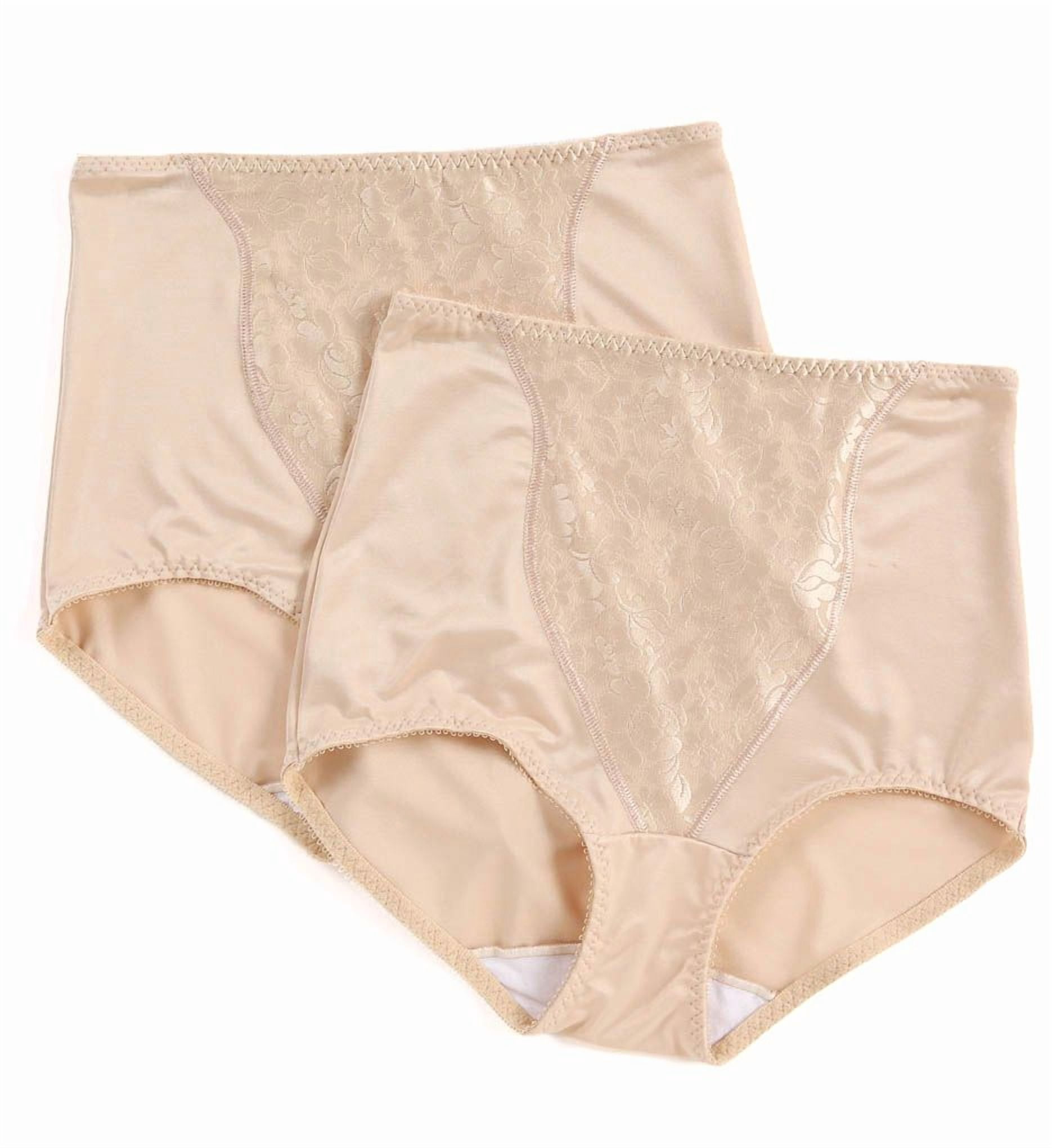 Women's Bali X372 Lace Tummy Panel Shaping Brief Panty - 2 Pack (Two ...
