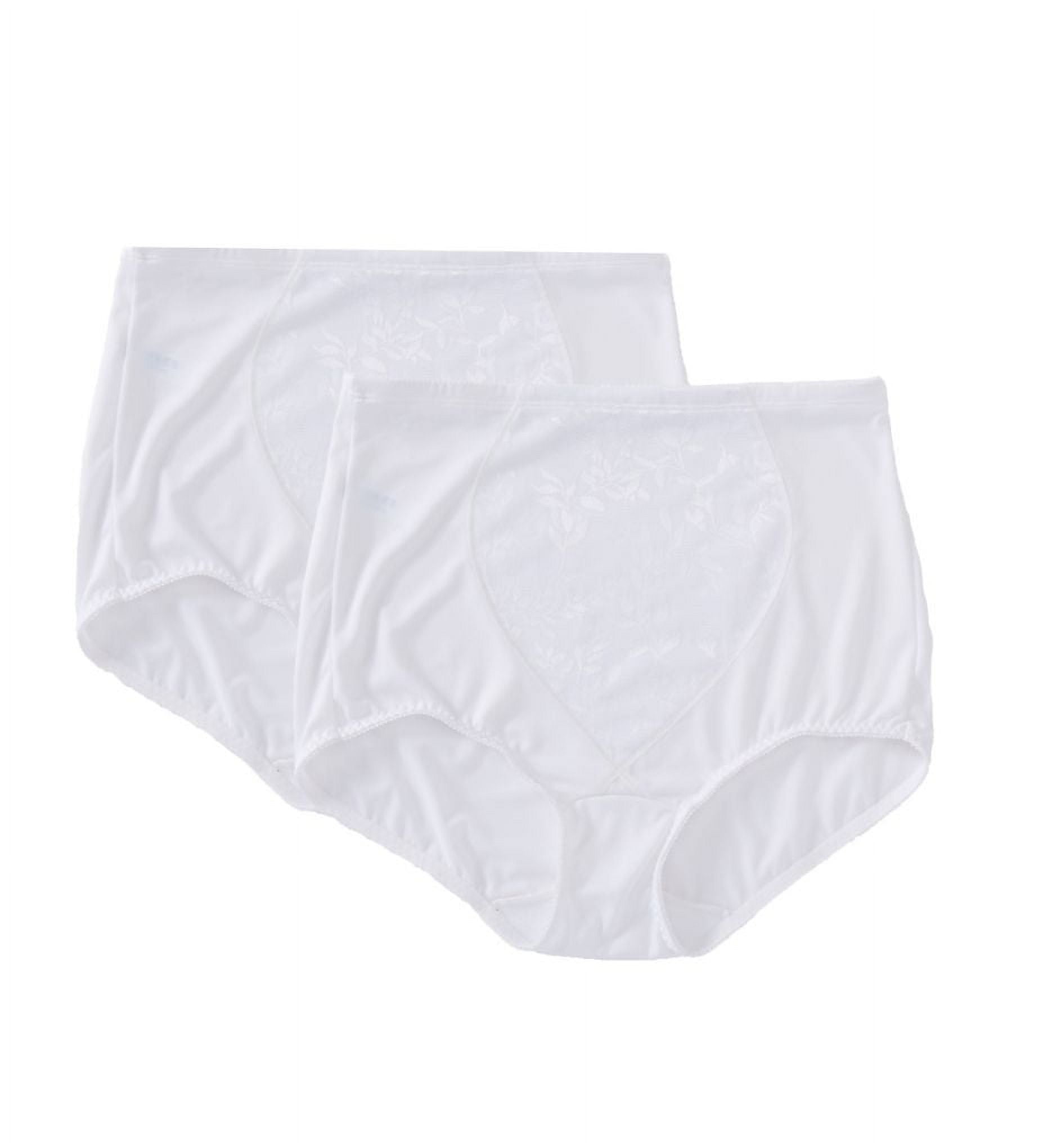 Women's Bali X710 Jacquard Tummy Panel Shaping Brief Panty - 2 Pack ...