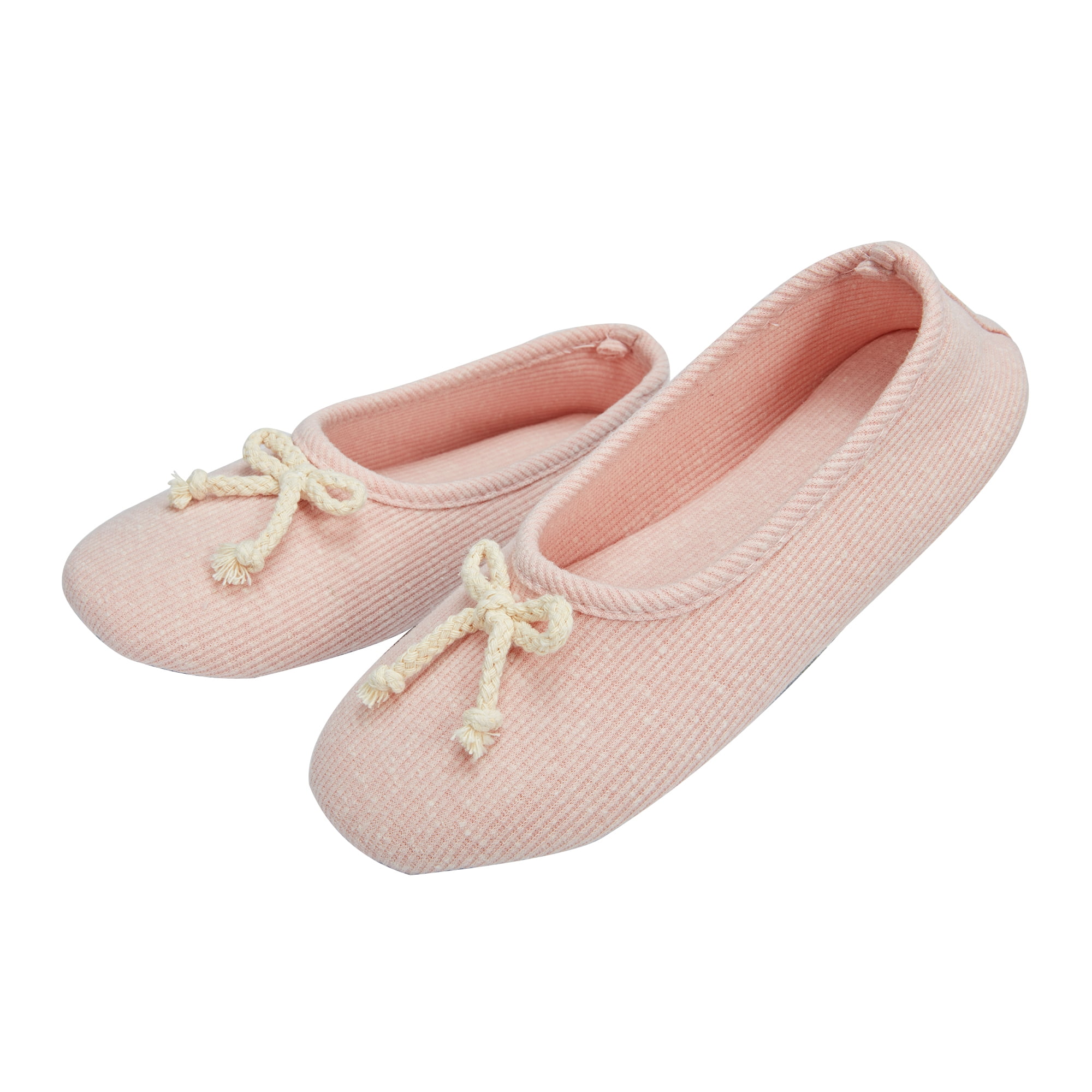 Women's Anti-Skid Comfy Warm Ballerina House Shoes, Ballet Style ...
