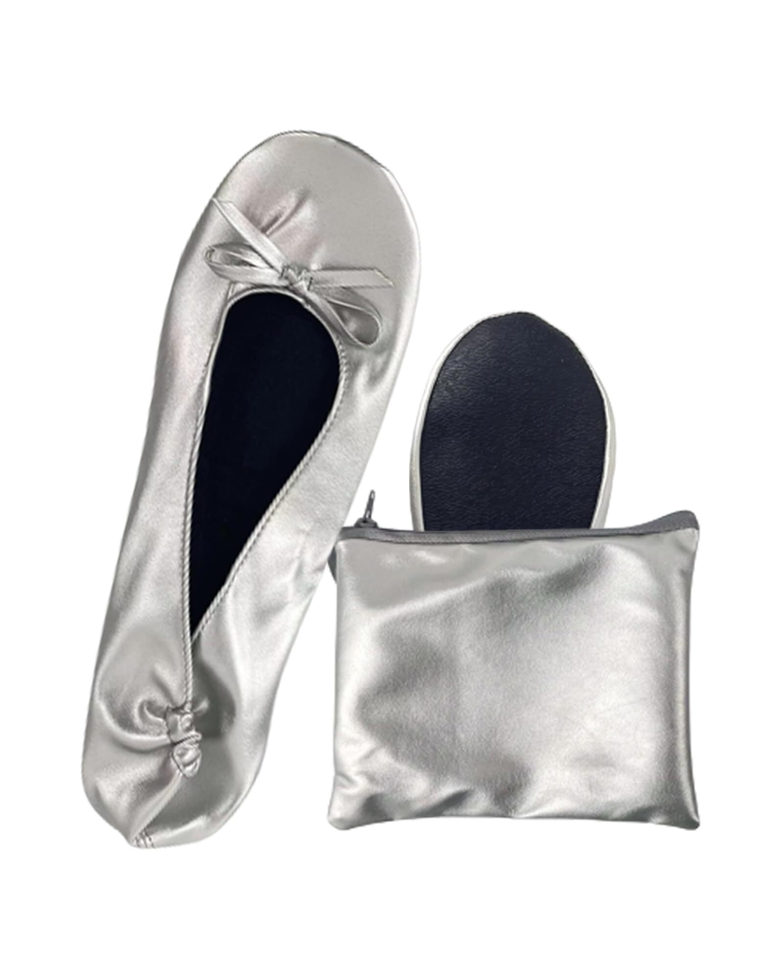 Women's Ballet Flat Shoes Foldable Portable Travel Roll Up Slippe ...