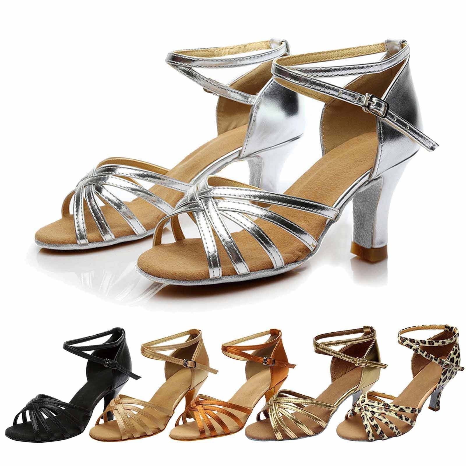 Women's Ballroom Dance Shoes Professional Latin Salsa Dancing Shoes ...