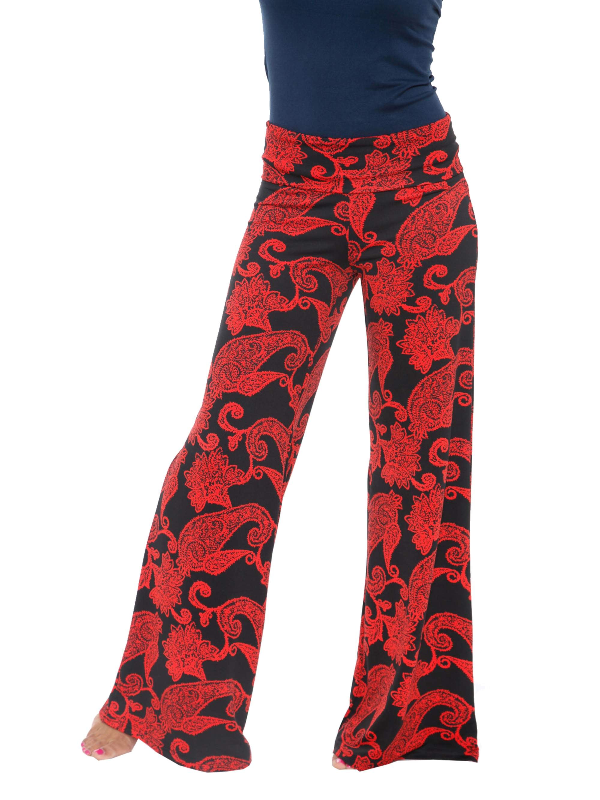 Women's Bandana Printed Palazzo Pants - Walmart.com