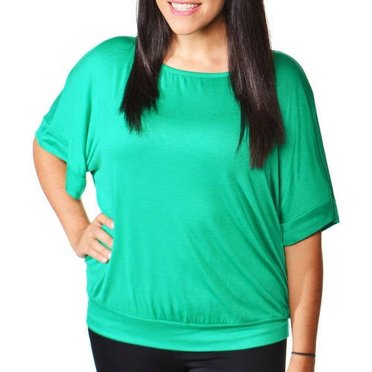 Women's Banded Dolman Top - Walmart.com