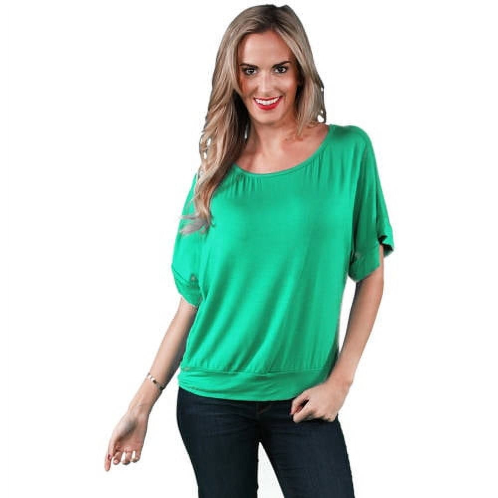 Women's Banded Dolman Top - Walmart.com