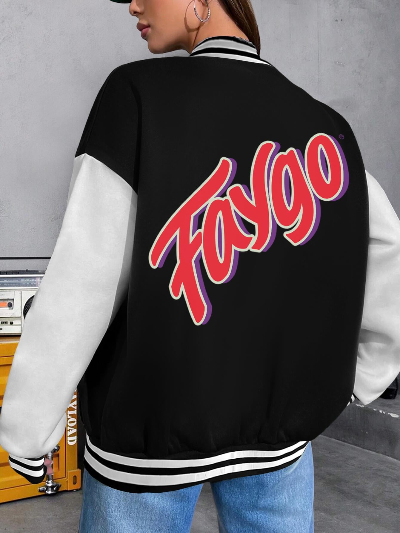 Women's Baseball Jacket Faygo Soda Pop ICP Hoodie Varsity Jacket ...