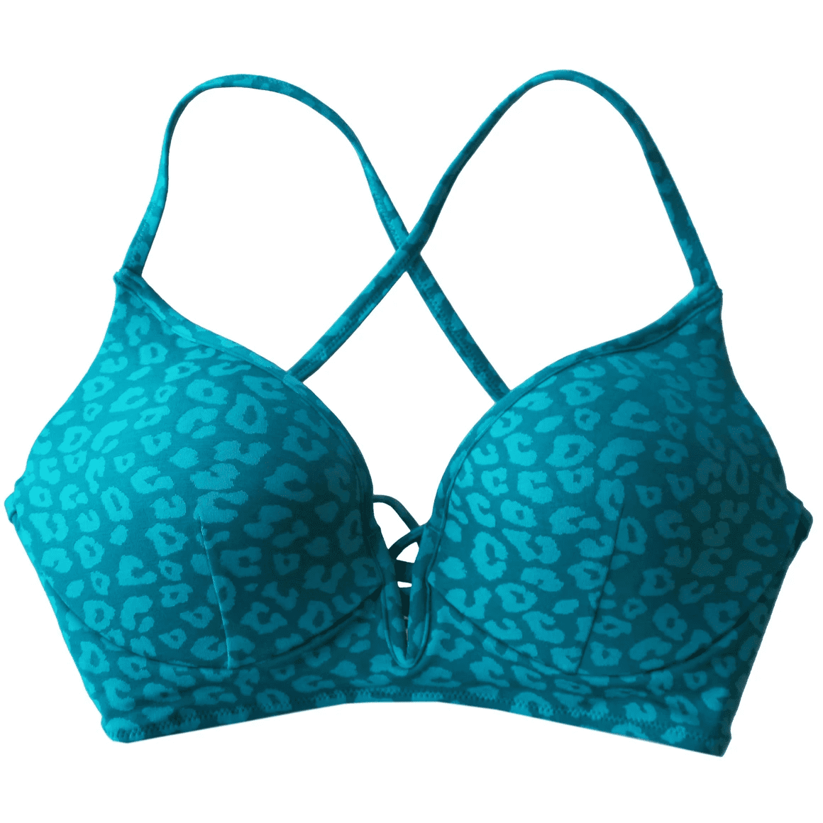 Women's Bathing Suit Top in Teal Leopard Print, Bold, Stylish Swimwear ...