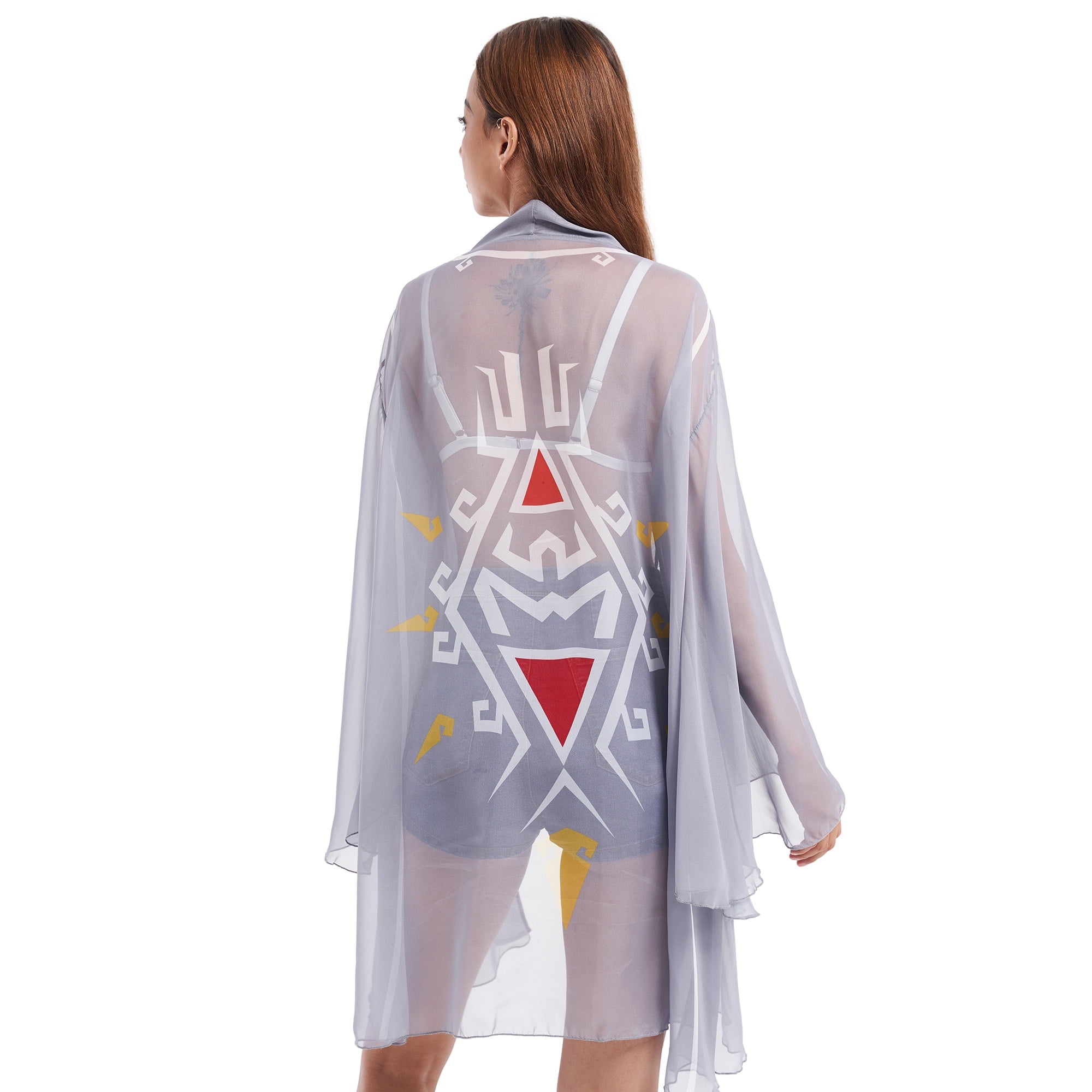 Women's Beach Bikini Cover Up Shirt Summer Swimsuit Beach Cover Up Back ...