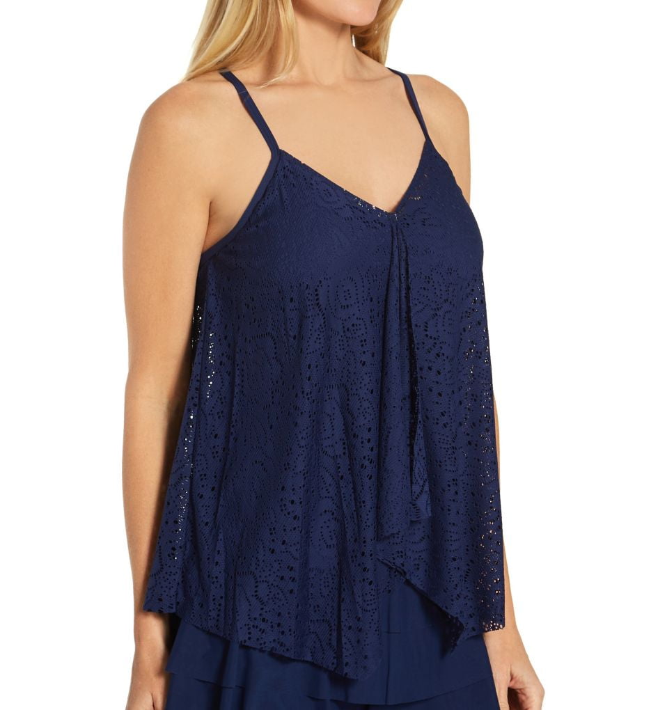 Women's Beach House H65893 Crochet Soleil Kerry Layer Tankini Swim Top ...