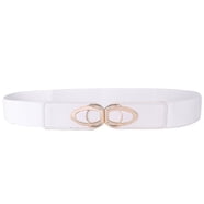 Beltox Women Elastic White Belt Stretchy Wide Waist Vintage Cinch M-XXL ...