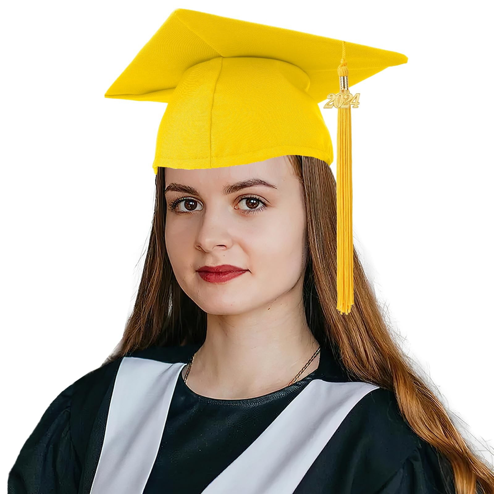 Women's Berets Graduation Cap With 2024 Tassel Black Graduation Cap ...