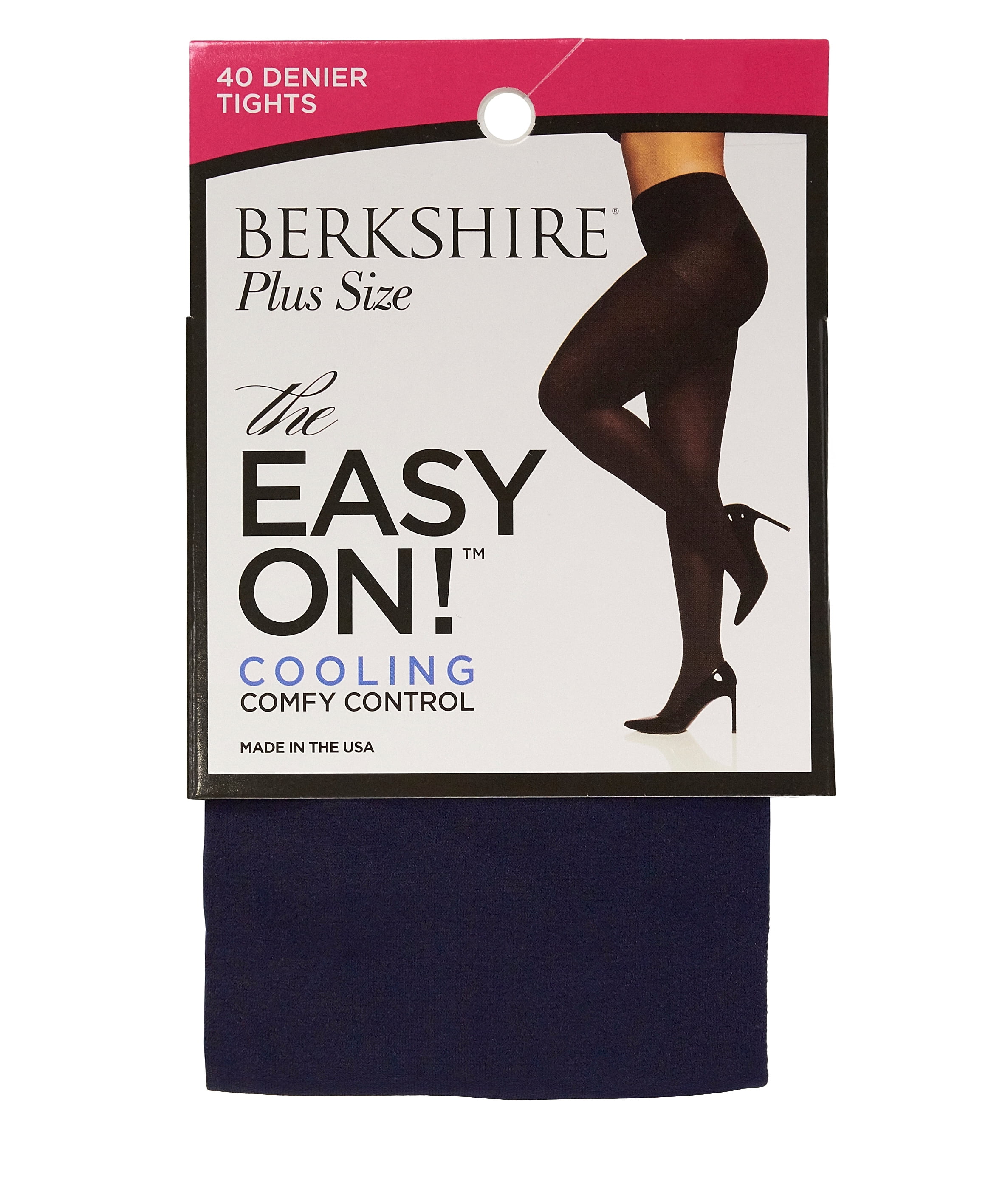 Women's Berkshire 5035 Easy On Plus Size Cooling Tights (Navy 5/6X ...