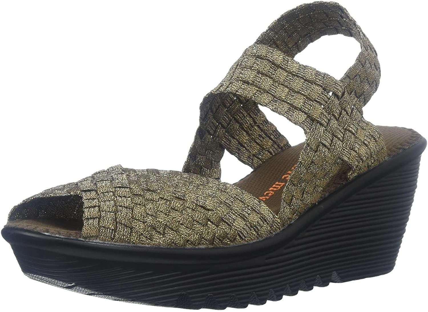Bernie Mev Women's Fame Comfort Wedge Sandals with Memory Foam Footbed ...