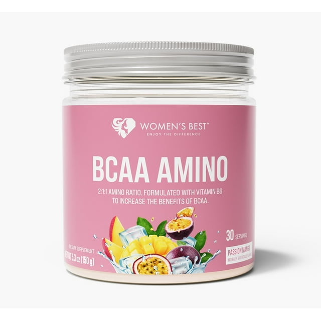 Women's Best BCAA Amino Acids Powder, Passion Mango, 150g, 5.3 oz ...