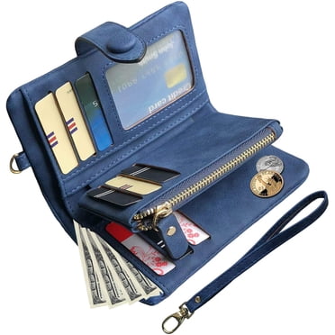 Sendefn Small Women Wallet Genuine Leather Bifold Purse RFID Blocking ...