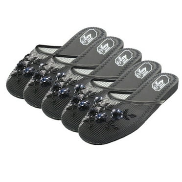 Women's Mesh Slippers with Sequin Available in 15 Colors - Walmart.com