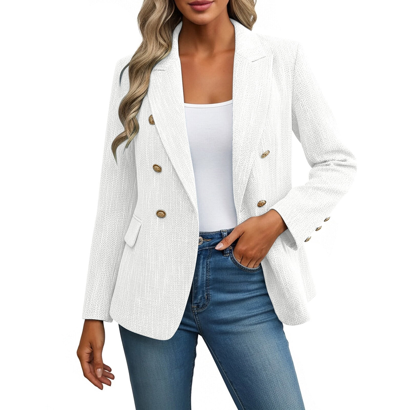 Women's Blazer Women's Suit Jacket Casual for Work Office Casual Spring ...