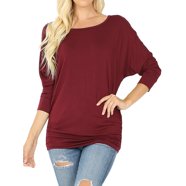Women's Banded Dolman Top - Walmart.com