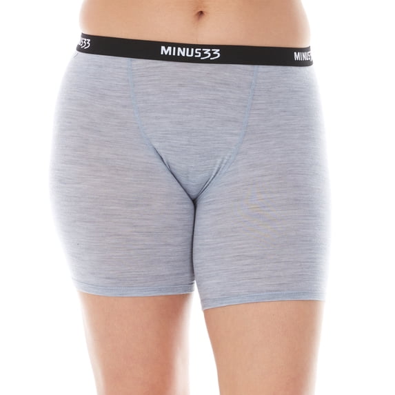 Woolverino - Women's Merino Wool Microweight Boxer Briefs - Ash Gray ...