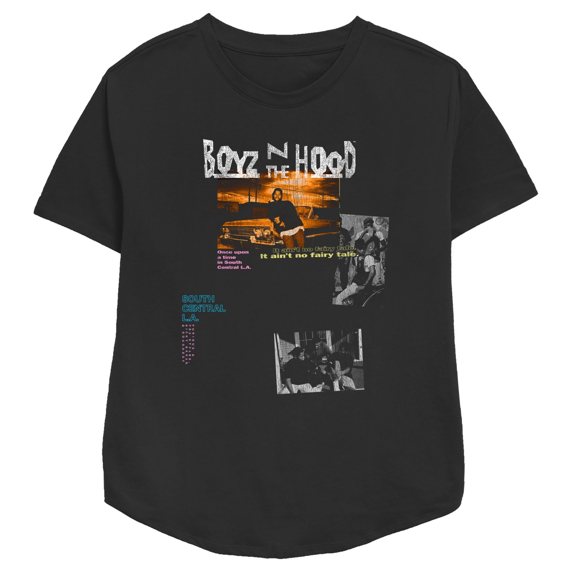 Women's Boyz n the Hood Distressed Crew Portraits Graphic Tee Black ...